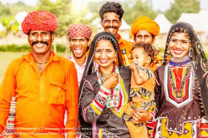 Traditional Indian Family Portrait, Rajasthan, India - Mlenny ...